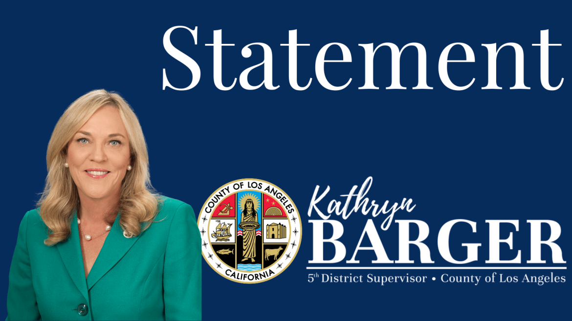 Barger Issues Statement on Sheriff’s Deputies Injured in LASD Training ...